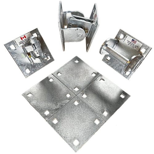 Complete Floating Dock Hinge Kit - Galvanized - DockLatches.com