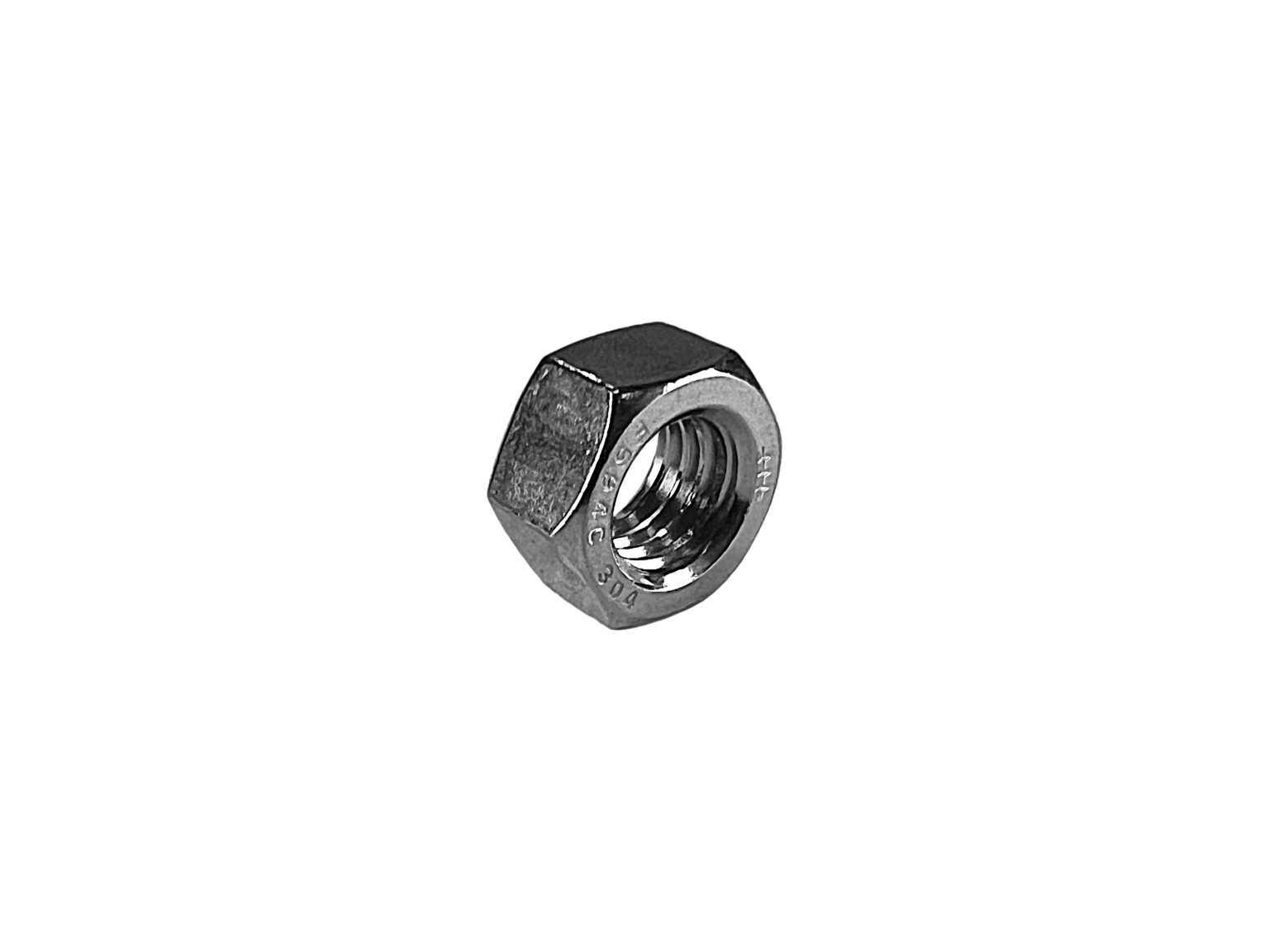 1/2"-13 Hex Nut - Stainless Steel - DockLatches.com
