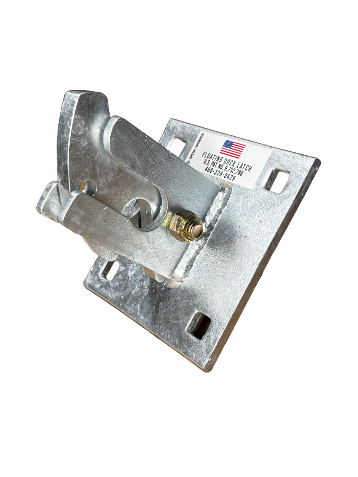 Floating Dock Latch, Latch Only - Galvanized - DockLatches.com